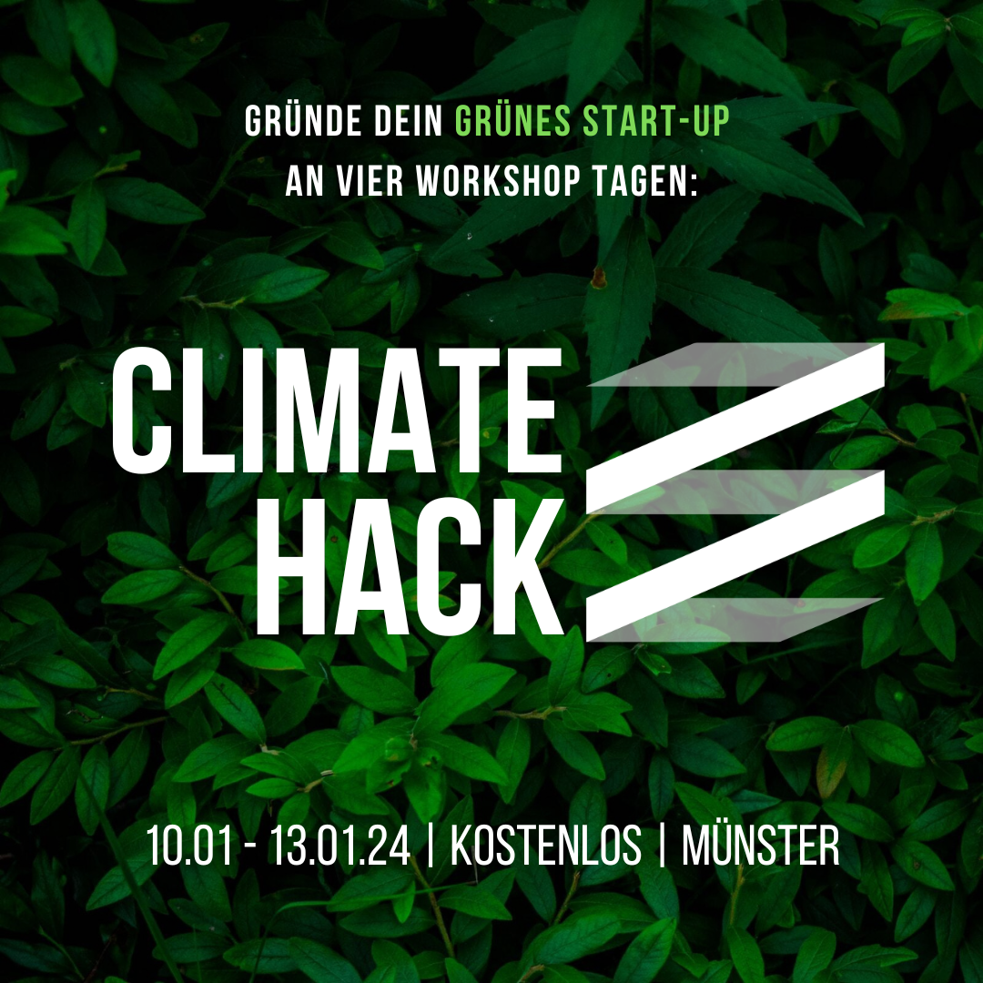 CLIMATE HACK 2024 - Start-up Hackathon - Venture Club Münster e.V.